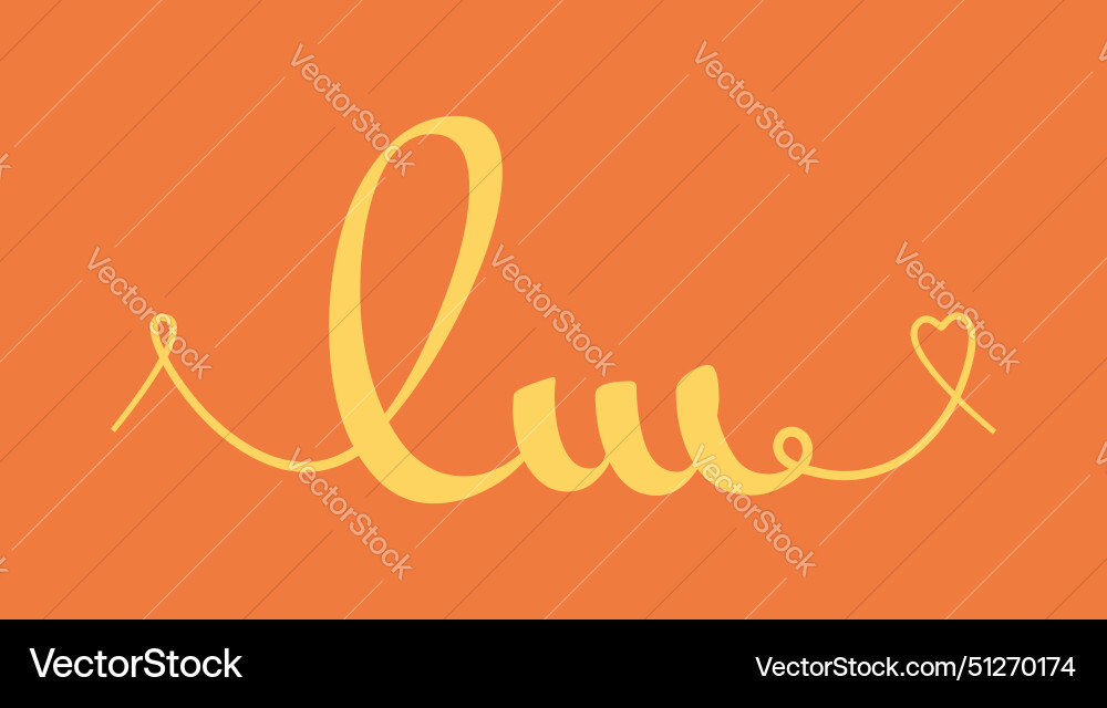 Lm initial wedding monogram calligraphy hand Vector Image