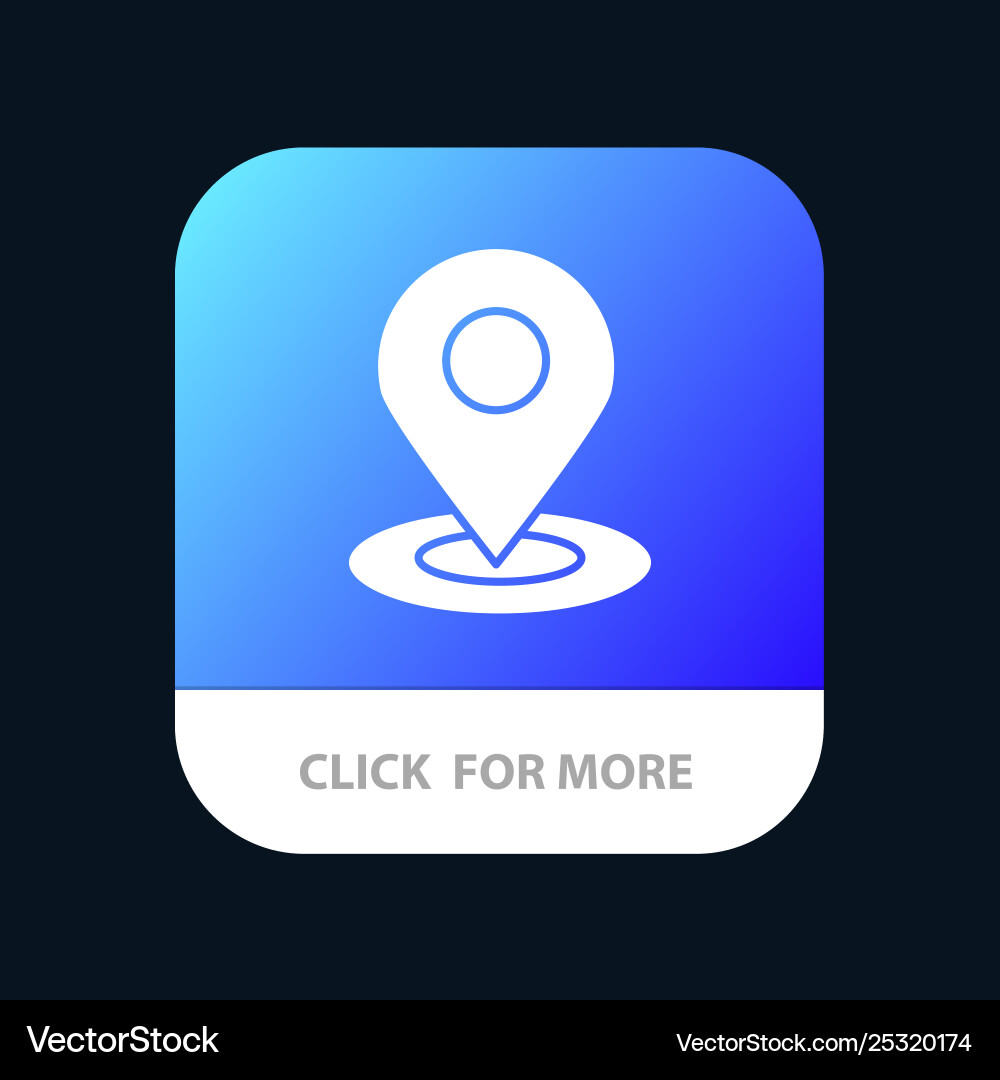 Location map pin hotel mobile app icon design Vector Image