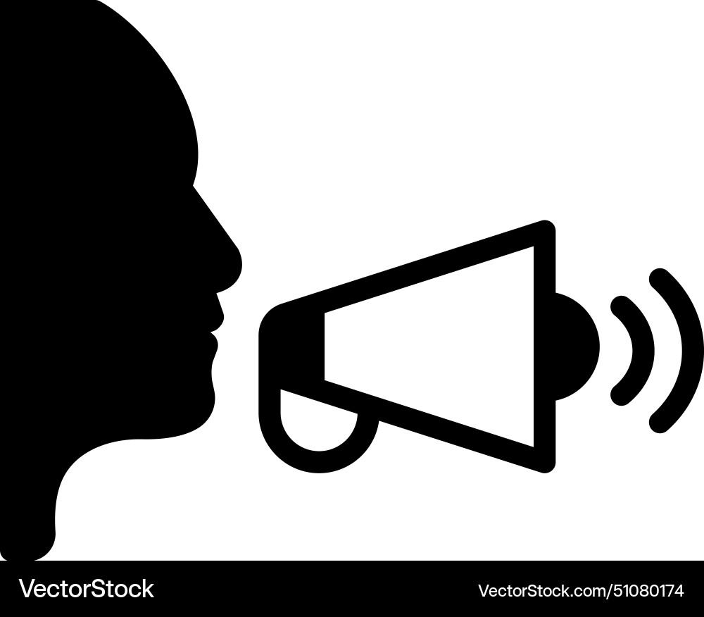 Speaking Royalty Free Vector Image - VectorStock