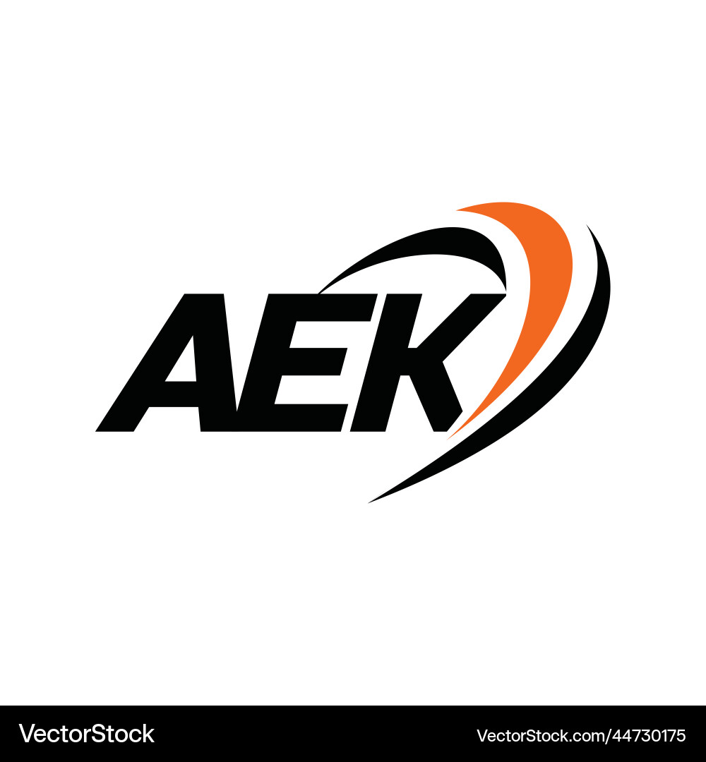 Aek monogram logo Royalty Free Vector Image - VectorStock