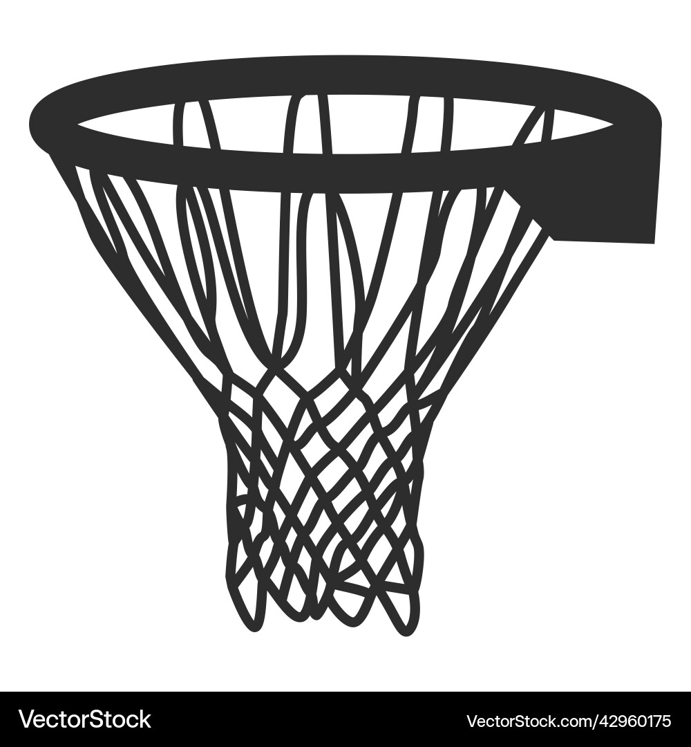 Basketball basket stroke high quality Royalty Free Vector