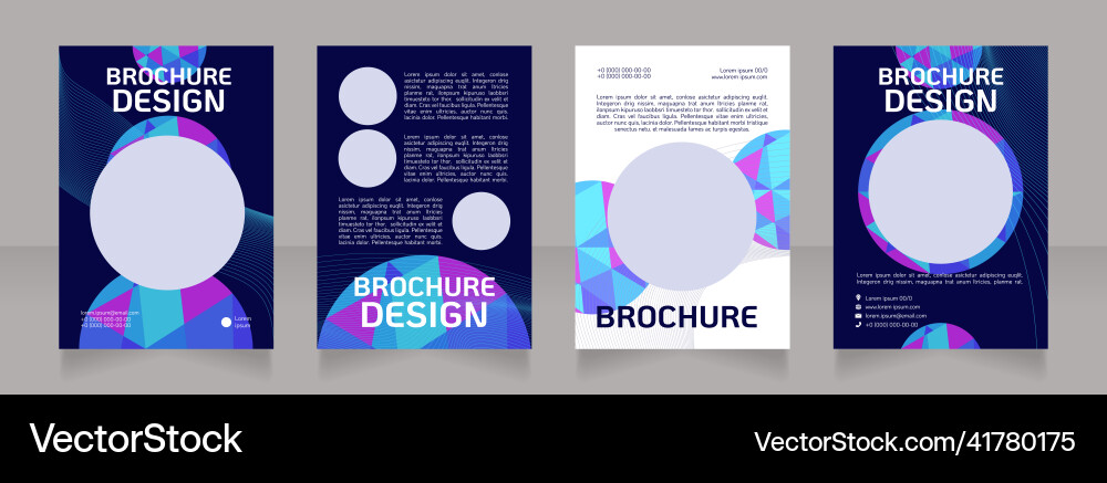 Business and technology blank brochure design Vector Image