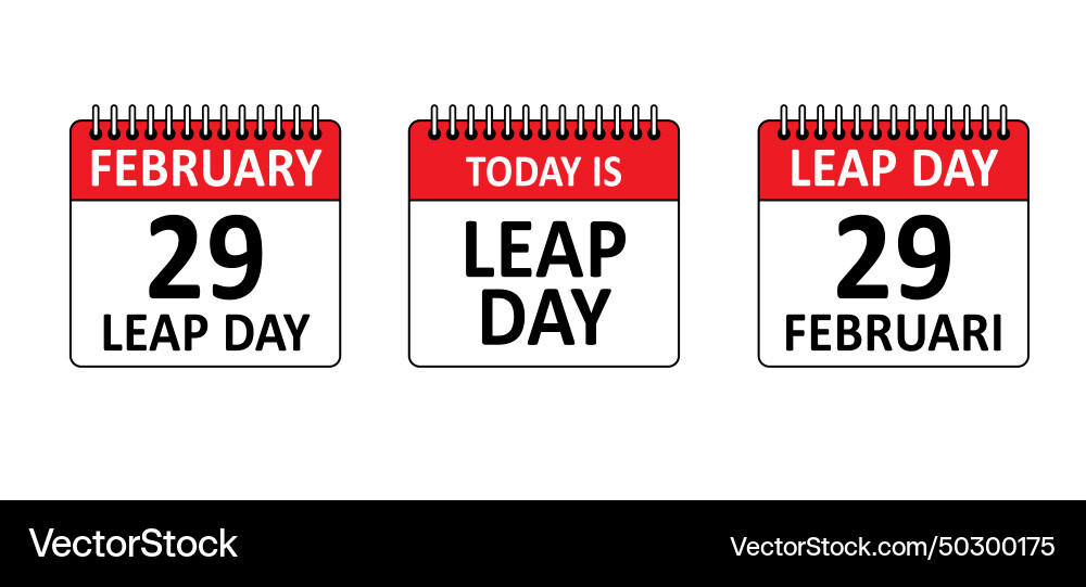 Leap Day 2024 - February 29th Royalty Free Vector Image
