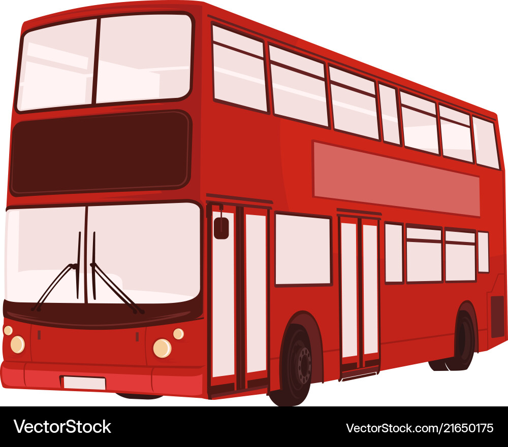 London Double Decker Bus Royalty Free Vector Image