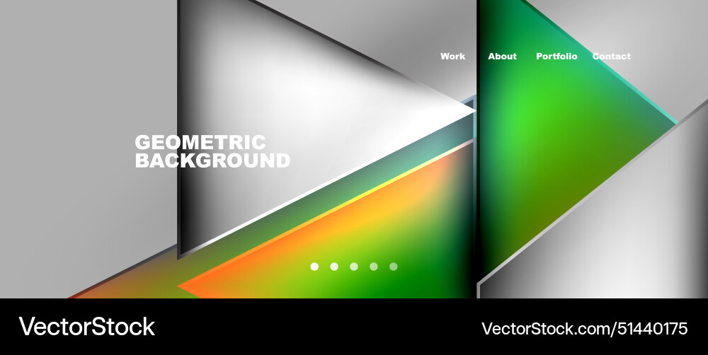 Metal triangles with colorful bright Royalty Free Vector