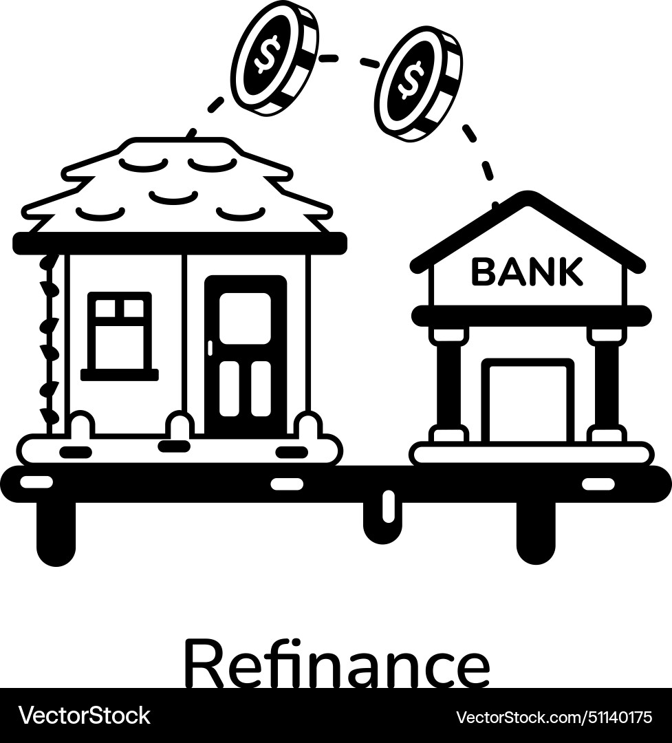 Refinance Royalty Free Vector Image - VectorStock