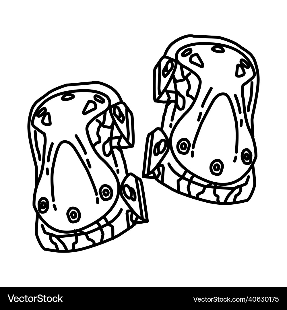 Cartoon Elbow Knee Pad Protector Vector Images (15)