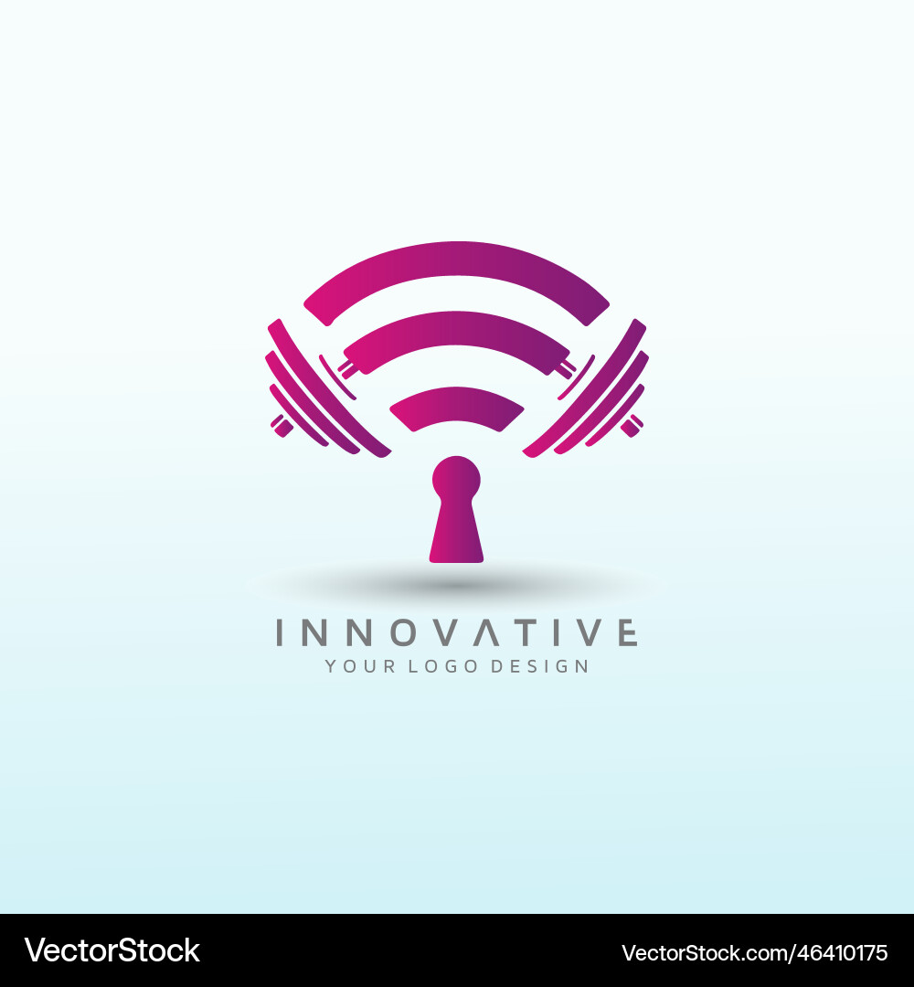 Technology & Security Logo Concepts Royalty Free Vector