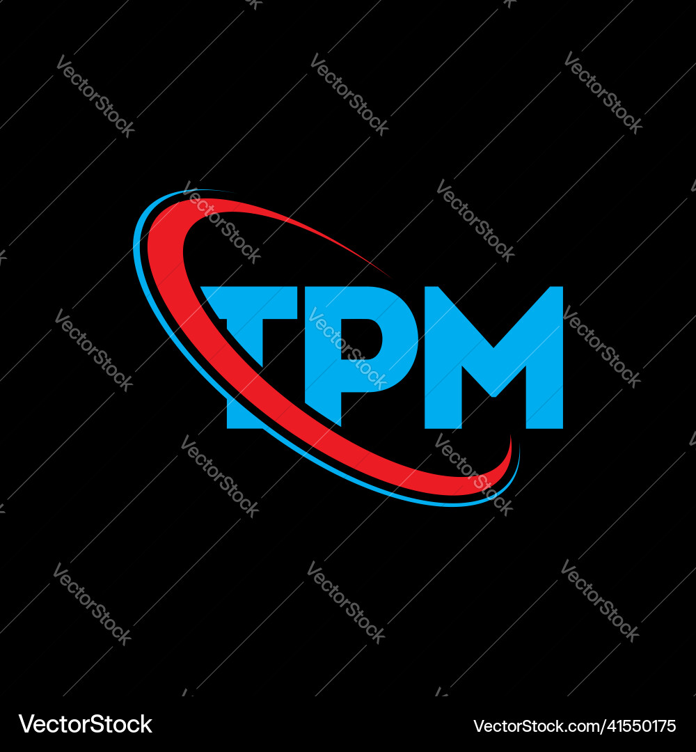 Tpm logo letter design Royalty Free Vector Image