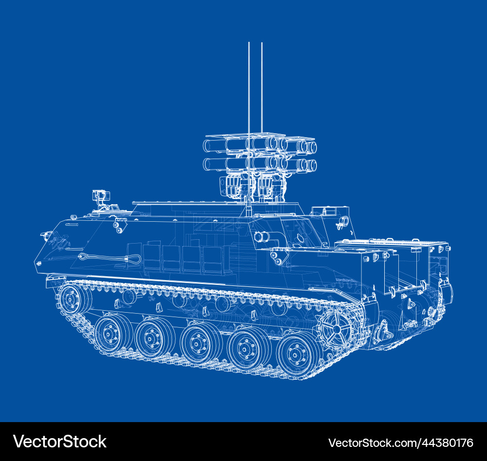 Anti-tank armored car Royalty Free Vector Image