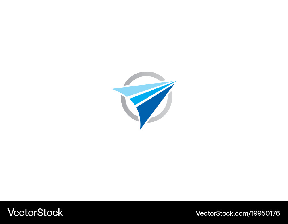 Arrow abstract navigation technology logo Vector Image