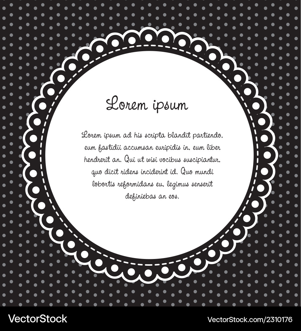 Cute template greeting card black and white – Royalty-Free Vector ...