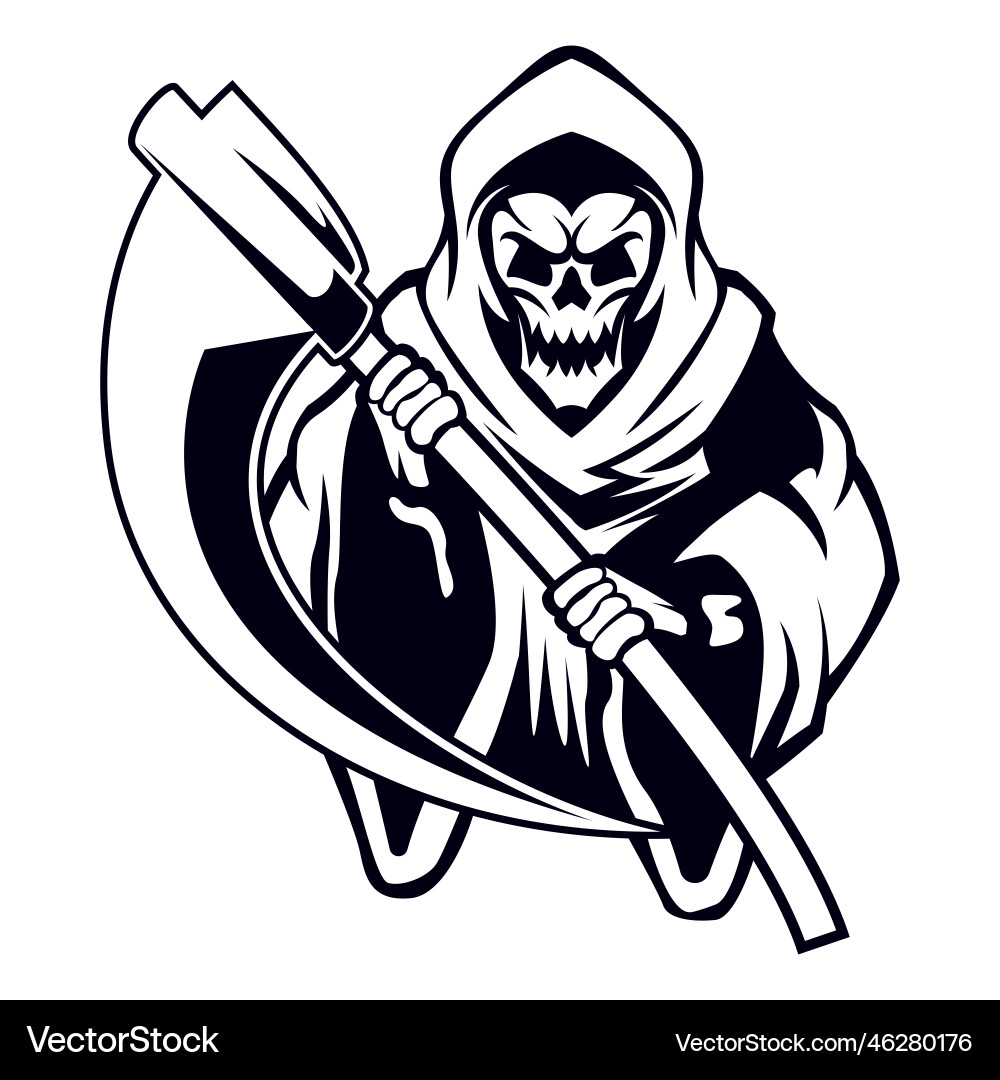 Grim Reaper Vector Grim Reaper Mascot Logo | Premade Reaper ESport