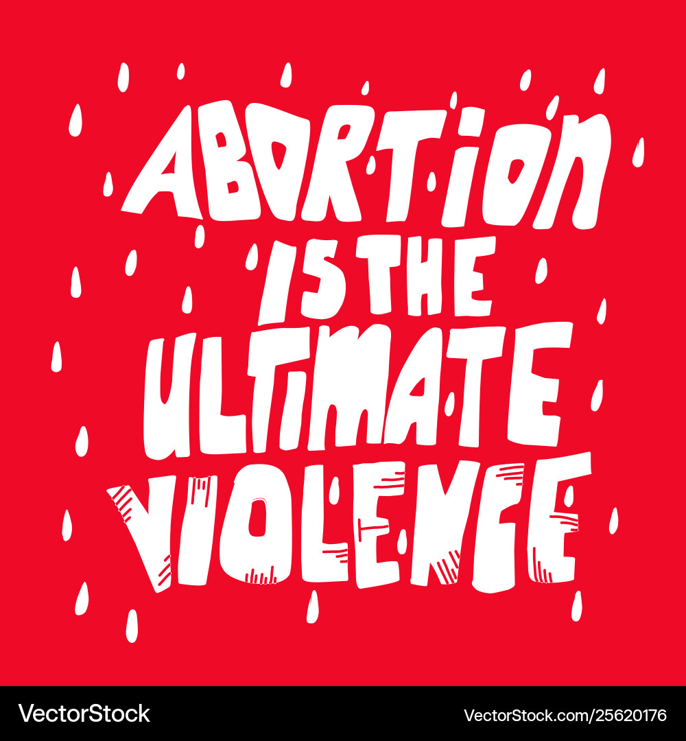 No abortion abstract concept background Royalty Free Vector