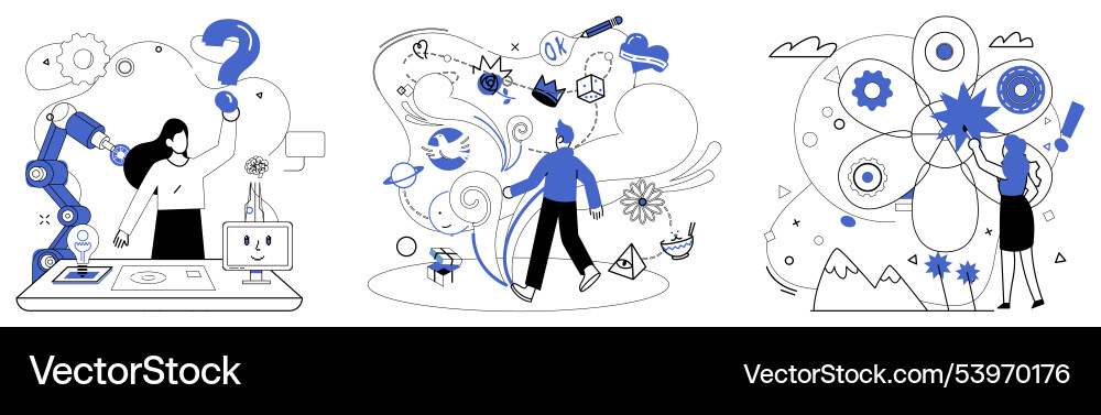 Risk management solving puzzle risky situations Vector Image