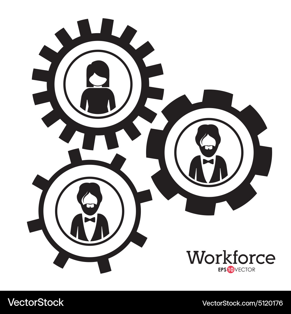 Workforce design Royalty Free Vector Image - VectorStock
