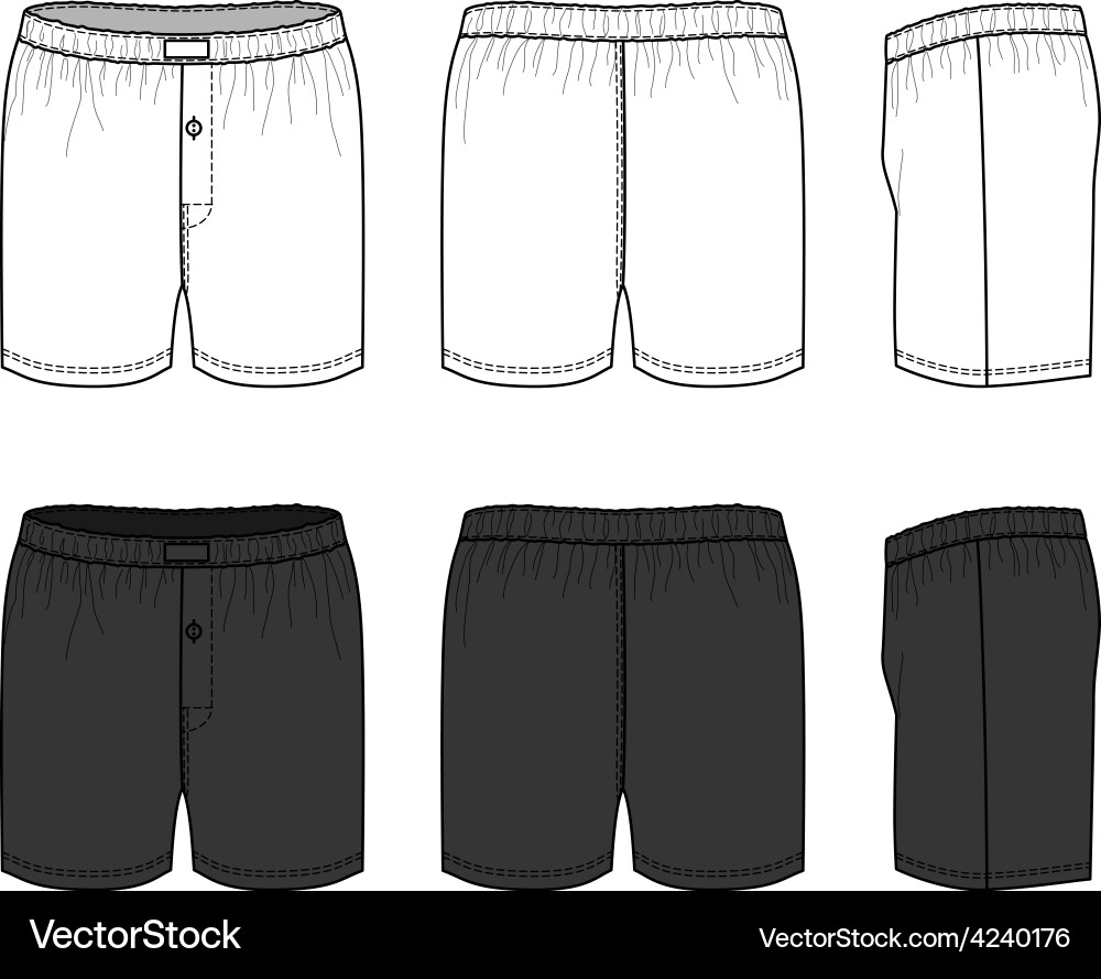 Woven boxers Royalty Free Vector Image - VectorStock