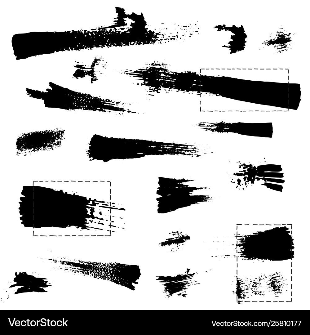 Black paint ink Royalty Free Vector Image - VectorStock