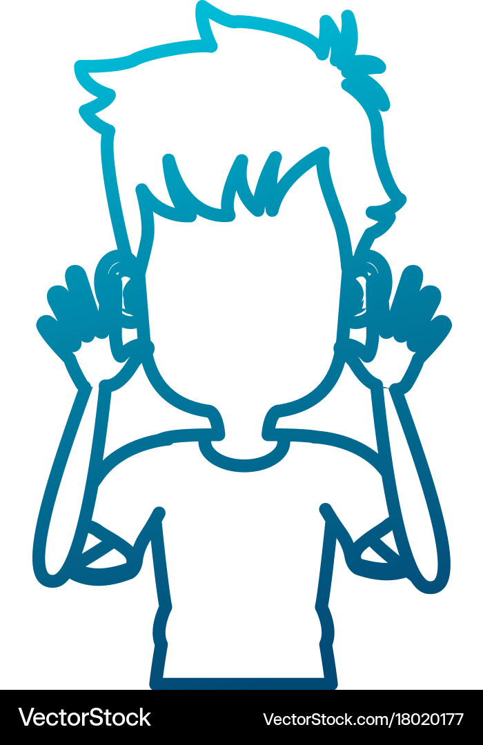 Cute and funny boy cartoon Royalty Free Vector Image