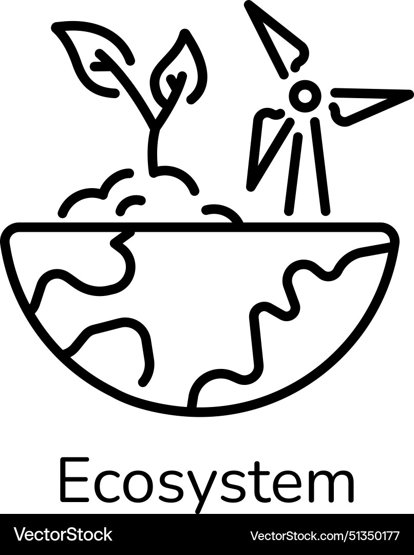 Ecosystem Royalty Free Vector Image - VectorStock