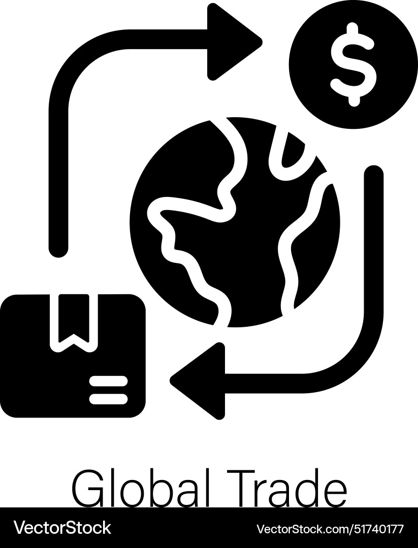 Global trade Royalty Free Vector Image - VectorStock