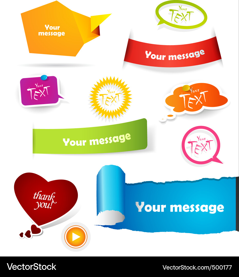 Labels stickers Royalty Free Vector Image - VectorStock