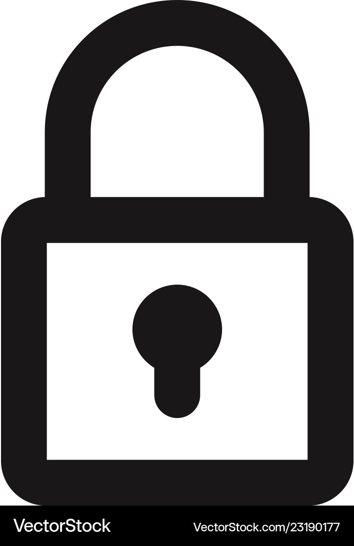 Lock icon Royalty Free Vector Image - VectorStock