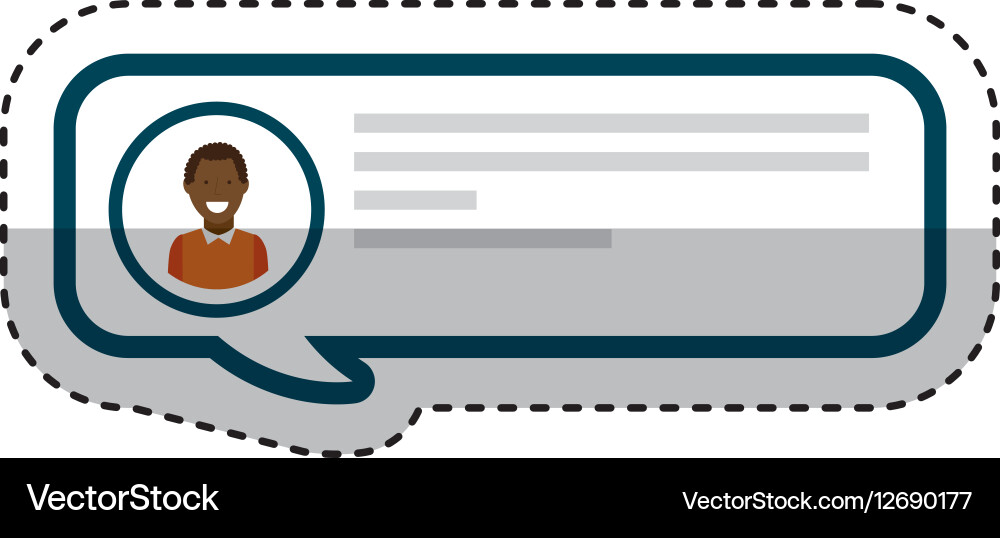 Speech bubble blog icon Royalty Free Vector Image