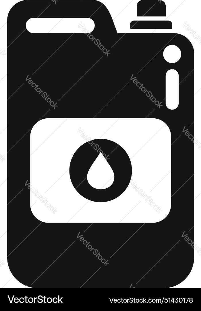 Black and white fuel canister icon Royalty Free Vector Image