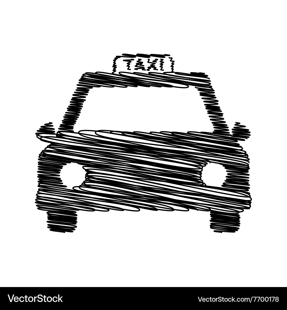 Black icon with scribble effect Royalty Free Vector Image