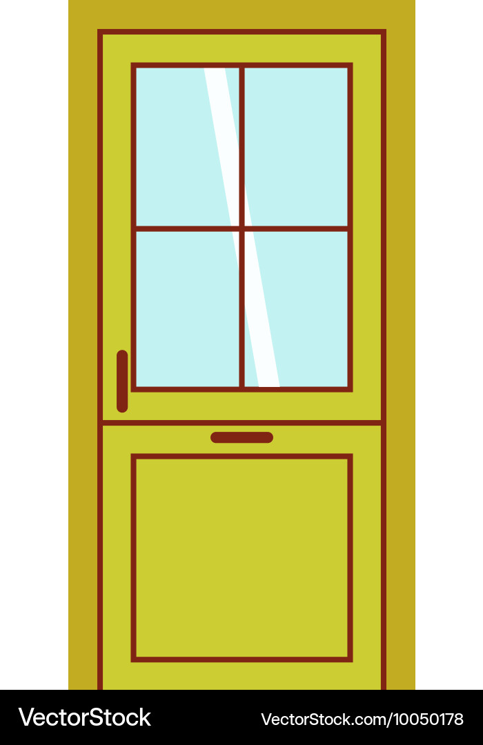 Door isolated Royalty Free Vector Image - VectorStock