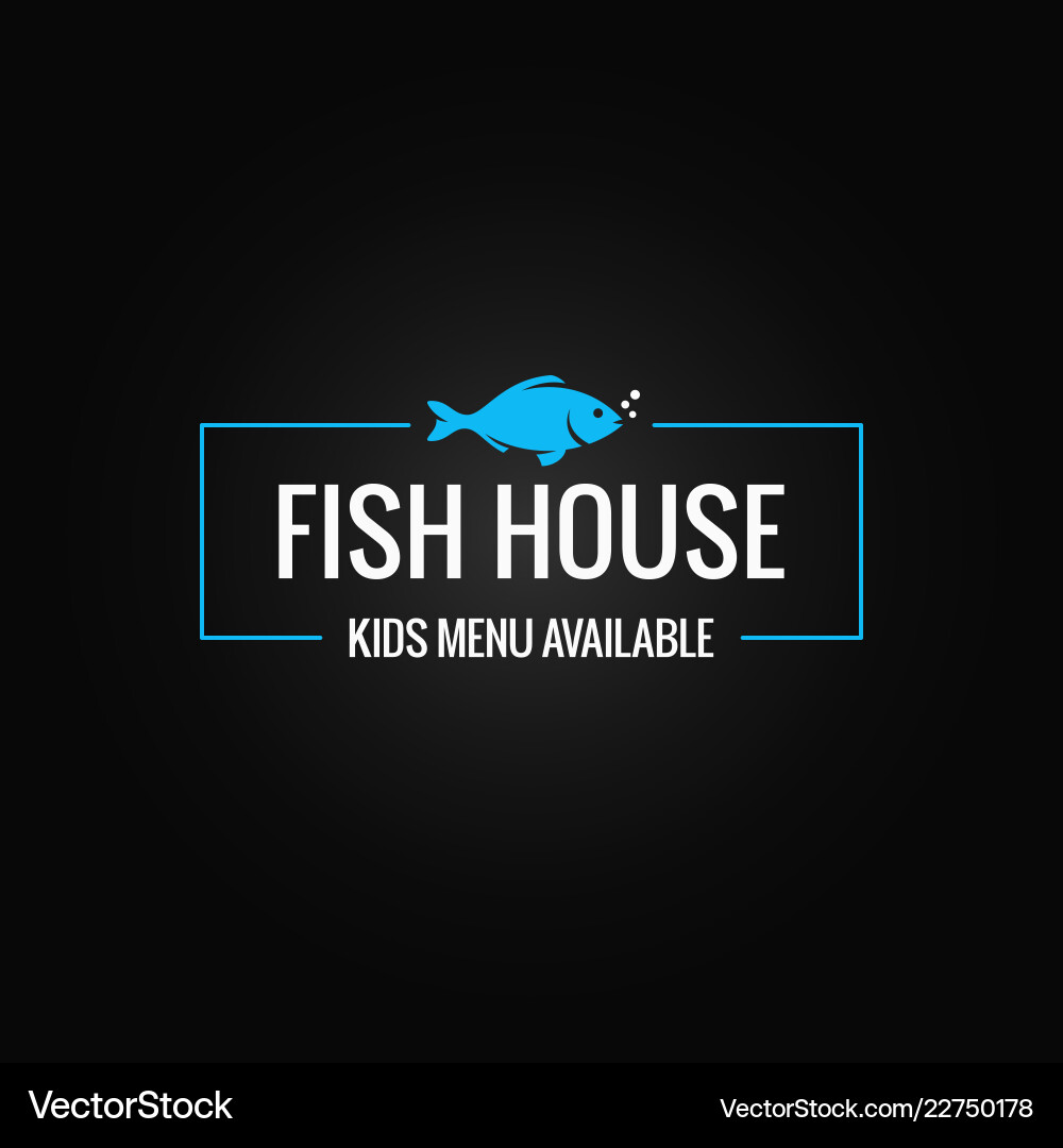 Elegant Fish Restaurant Menu Frame Royalty Free Vector Image