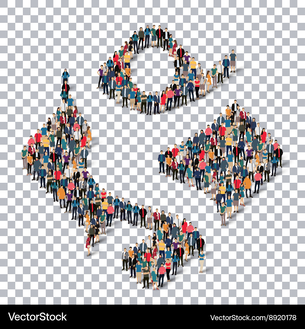 Man symbol people transparency Royalty Free Vector Image
