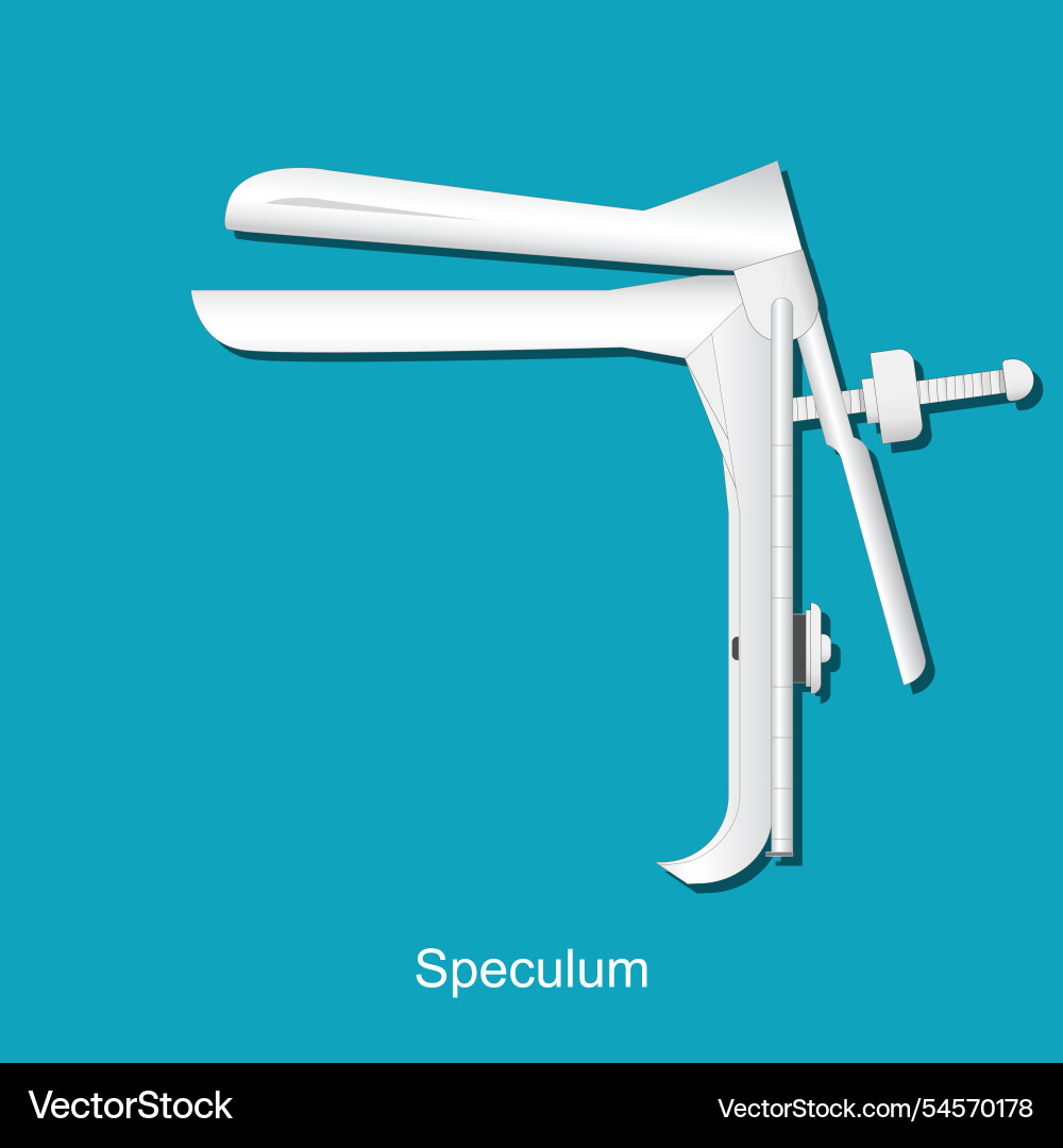 Medical Speculum Instrument Royalty Free Vector Image