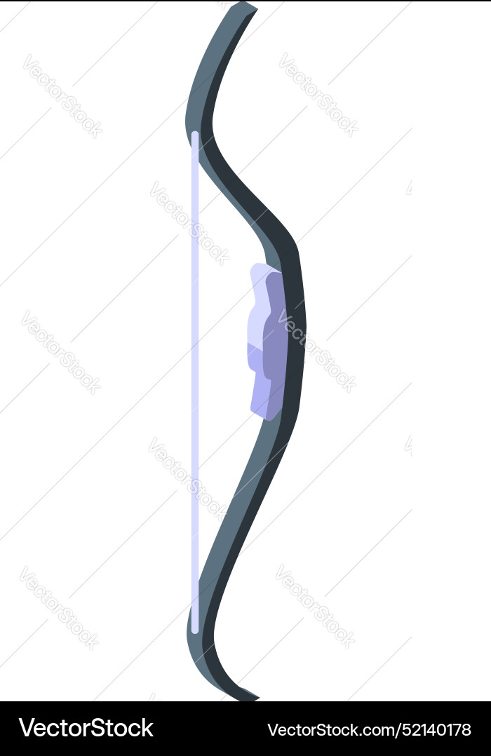 Modern sport bow for shooting arrow isometric icon