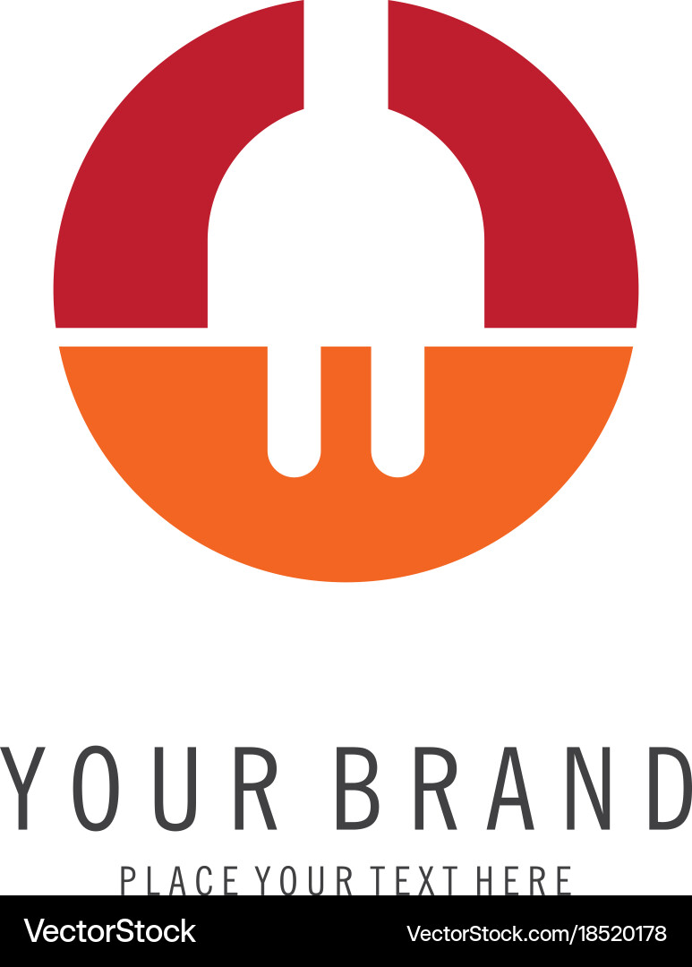 Plug icon logo Royalty Free Vector Image - VectorStock