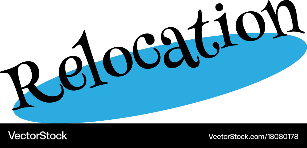 Relocation rubber stamp Royalty Free Vector Image
