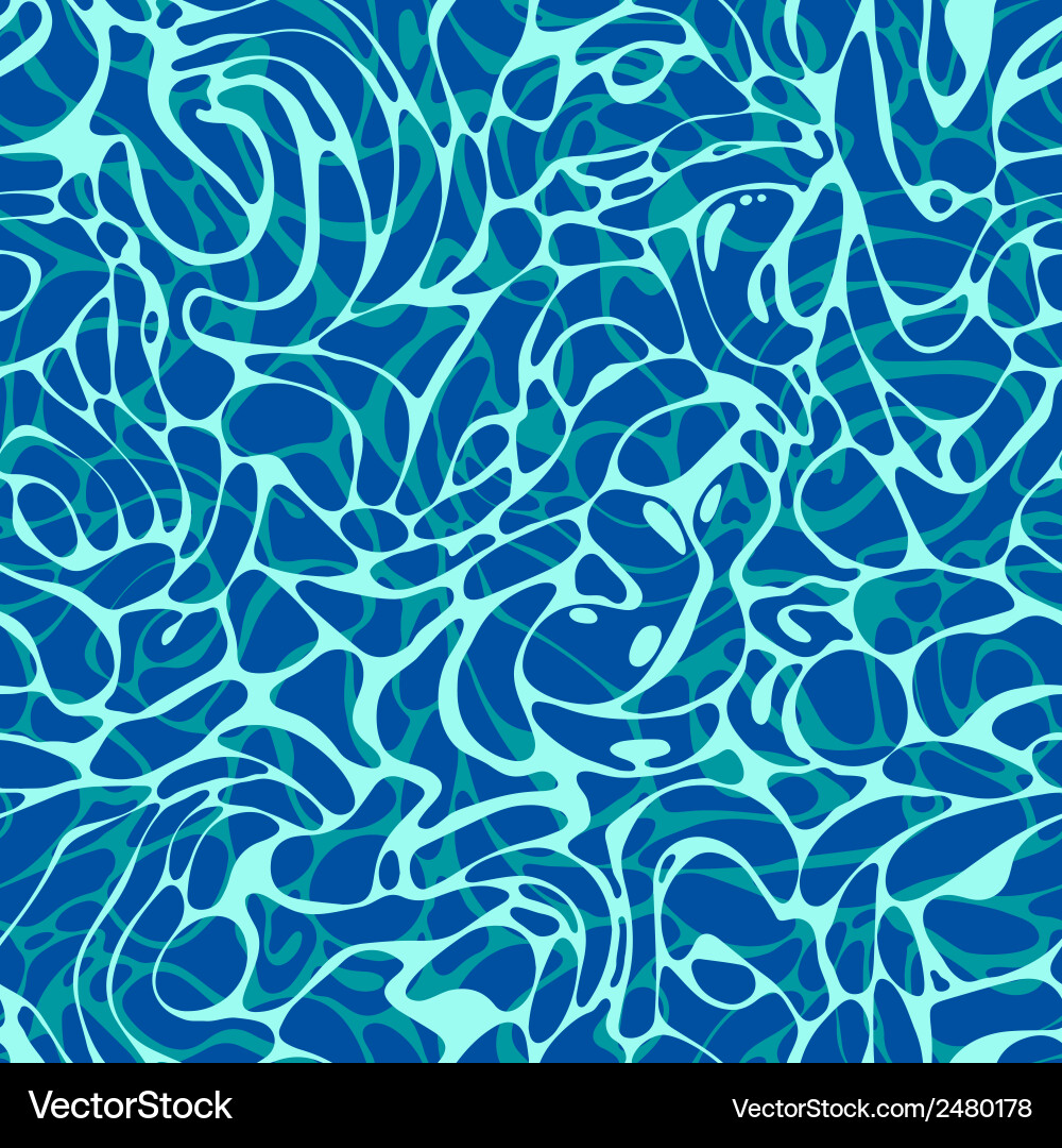 Seamless pattern of blue swimming pool water Vector Image