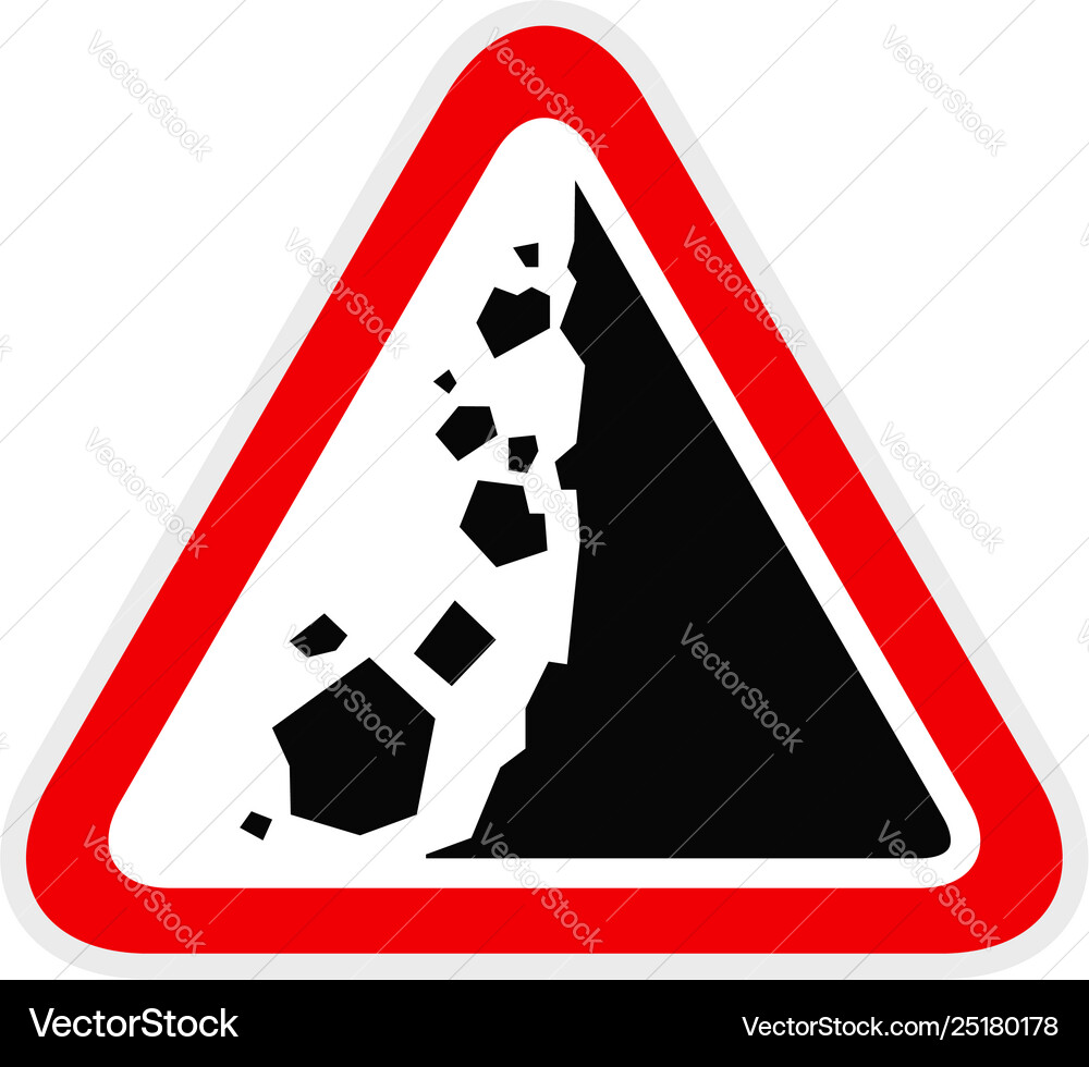 Triangular yellow warning hazard symbol Royalty Free Vector