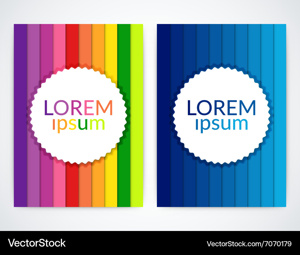 A colorful brochure Royalty Free Vector Image - VectorStock