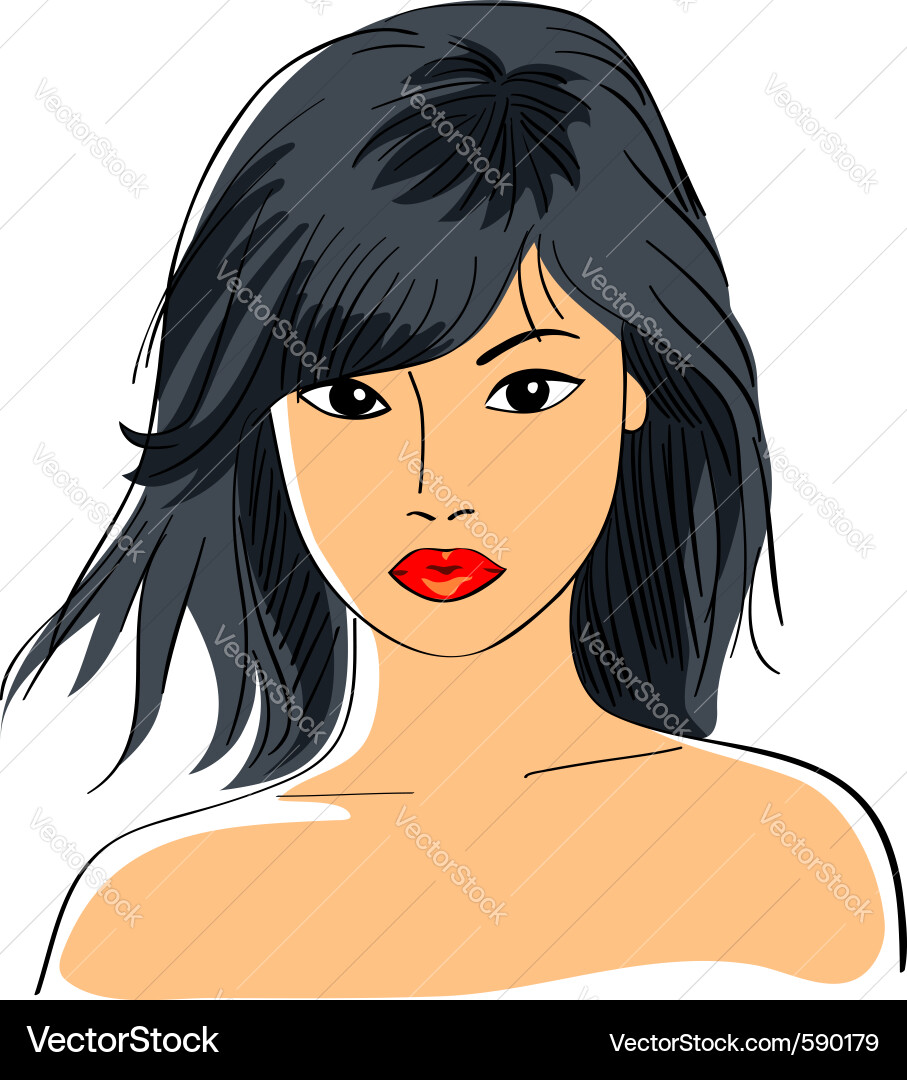Beautiful girl Royalty Free Vector Image - VectorStock