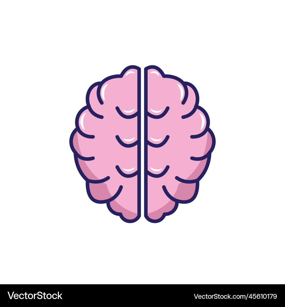 Brain head design Royalty Free Vector Image - VectorStock
