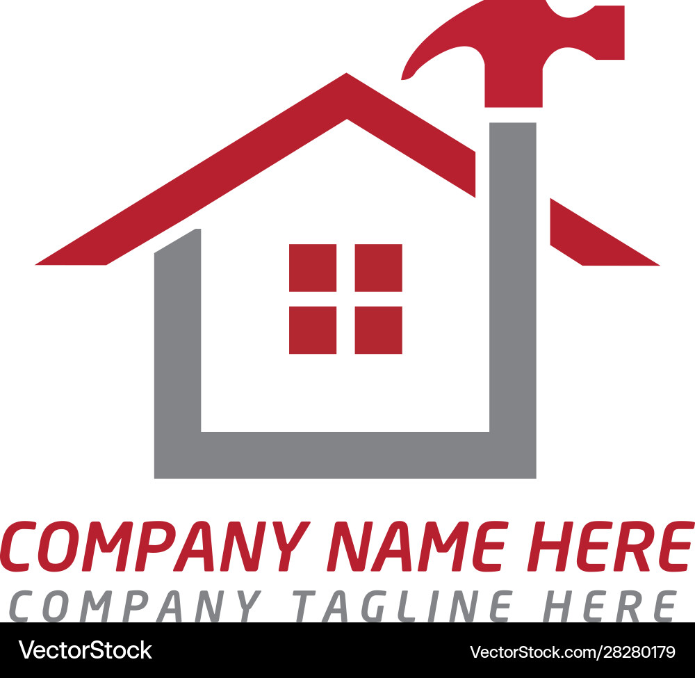 Constraction branding logo design Royalty Free Vector Image