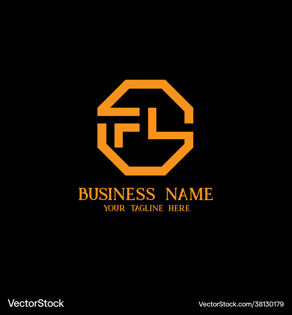 Fls design logo Royalty Free Vector Image - VectorStock