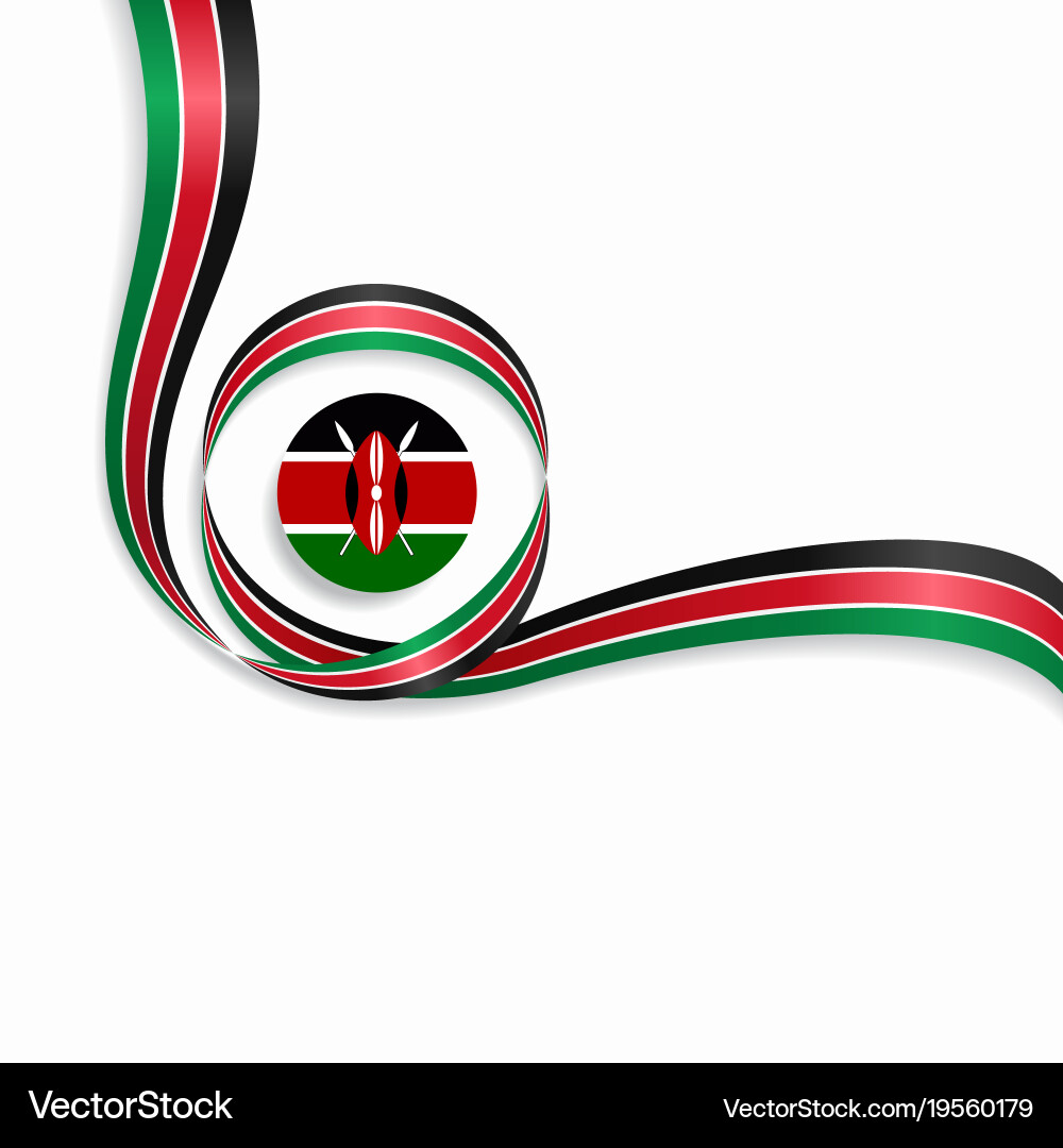 Kenyan Flag Ribbons Vector Images (37)
