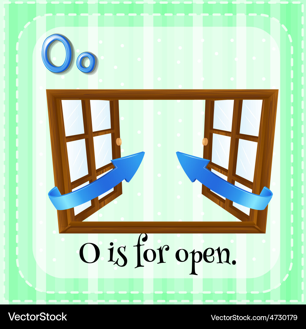 Letter o Royalty Free Vector Image - VectorStock