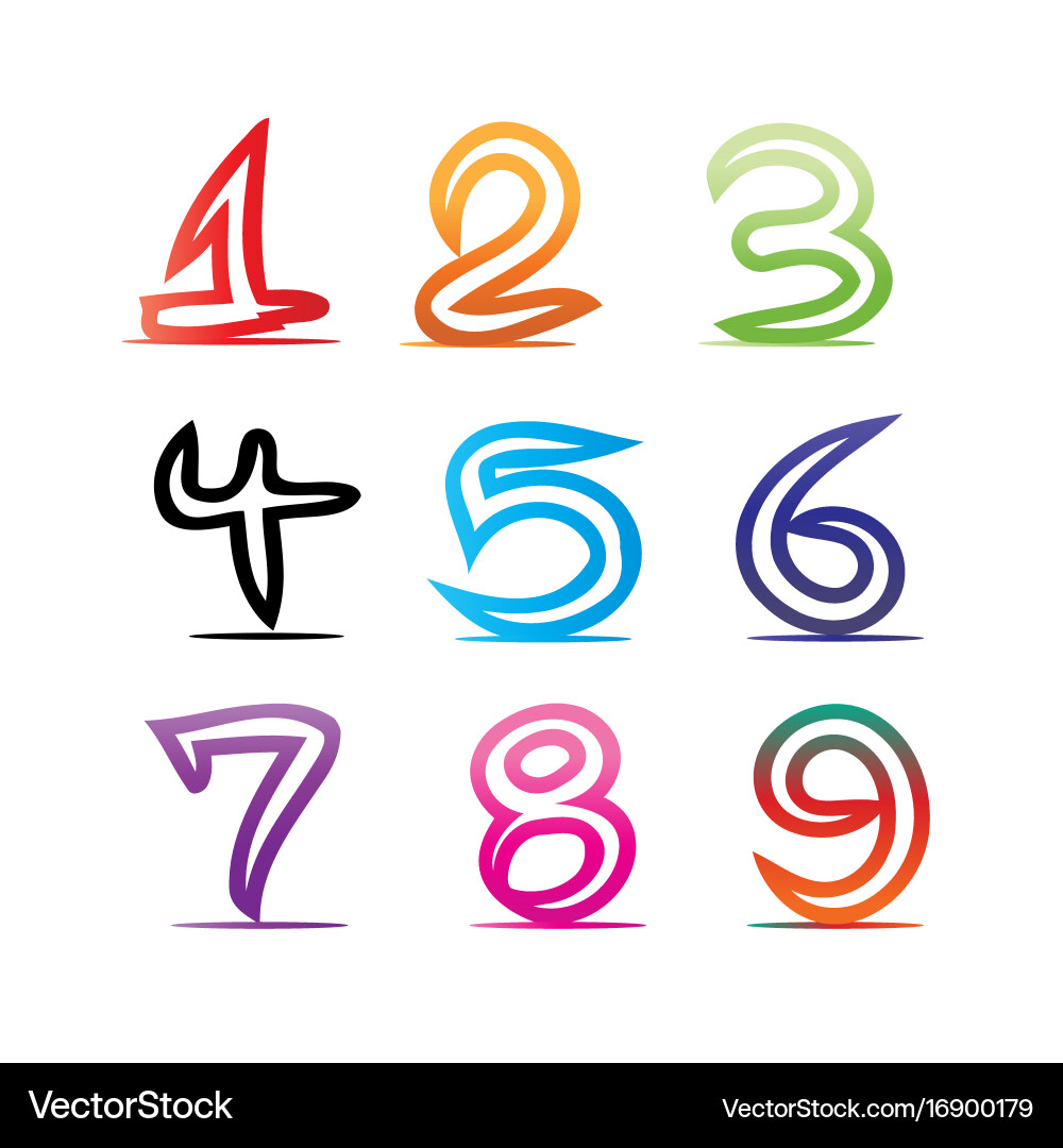 Numbers Royalty Free Vector Image - VectorStock