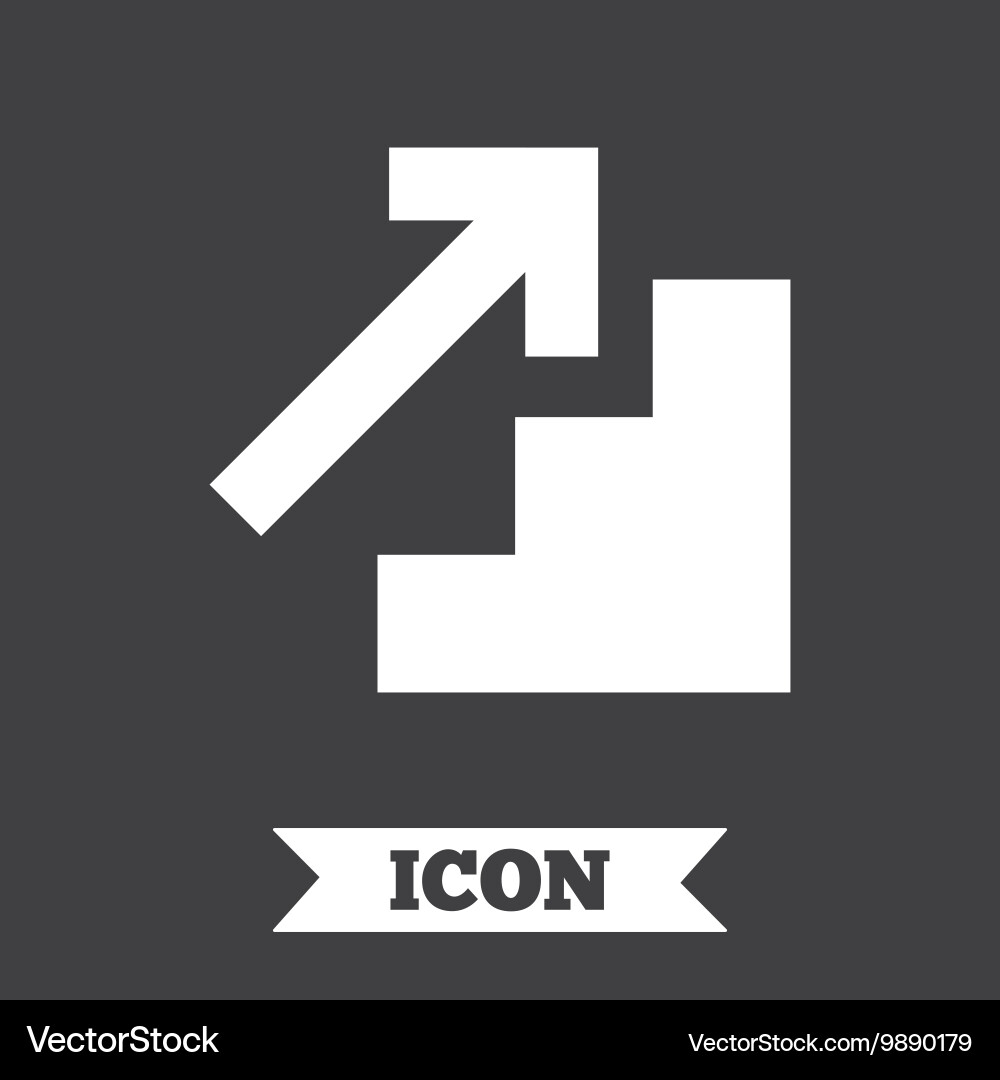 Oben Symbol nach oben Pfeilzeichen Lizenzfreies Vektorbild