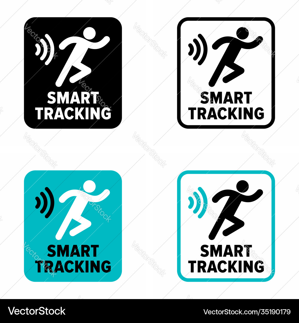 Placing detecting system information sign Vector Image