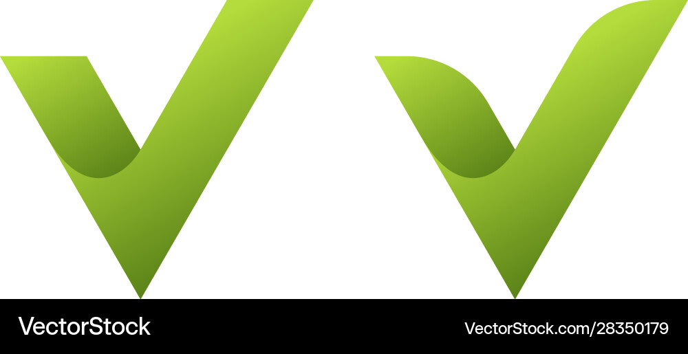 Twisted letter v logo design Royalty Free Vector Image